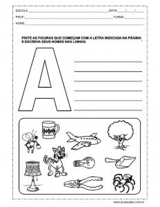 Auto-ditado com as letras do alfabeto - 1º ano - Acessaber